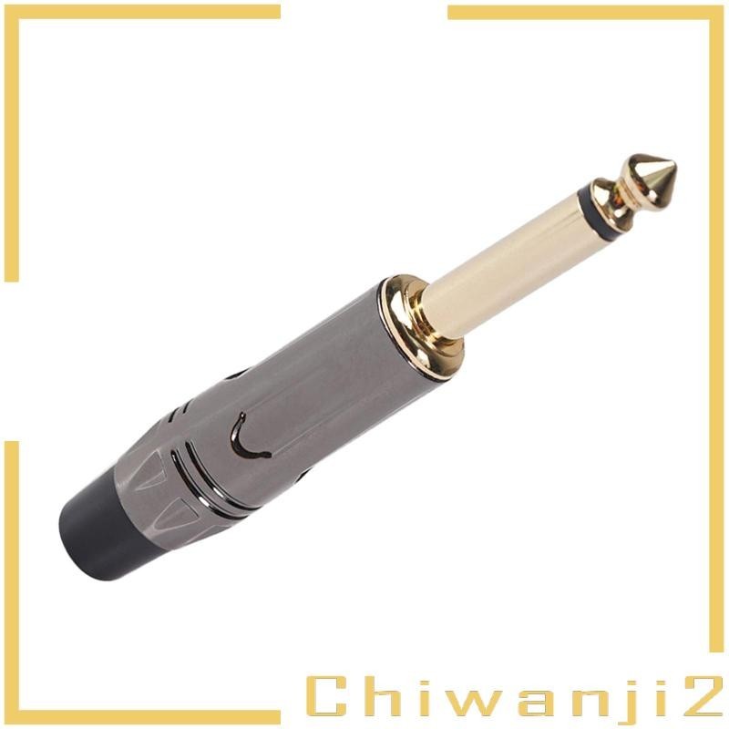 [Chiwanji2] 6.35mm Mono Plug Male Jack Plug Gold Plated Soldering Jack ...