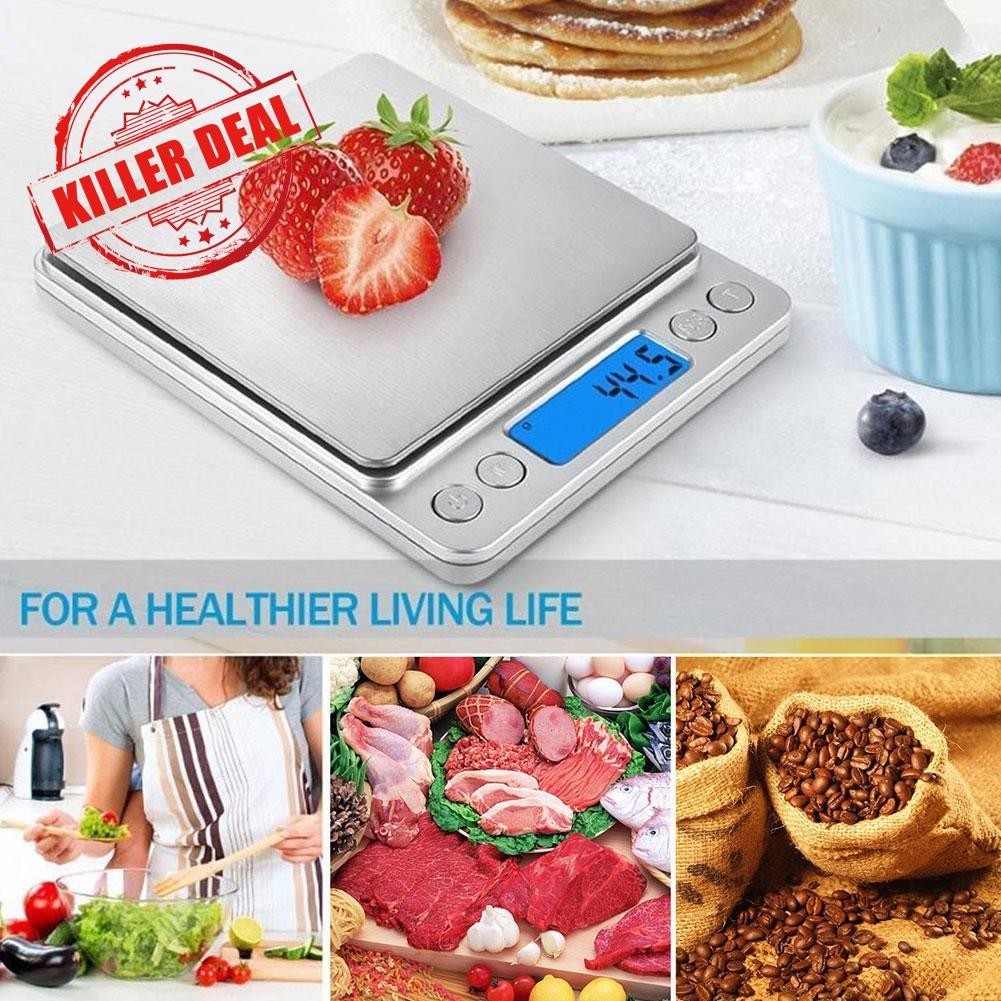 Lcd Digital Kitchen Scale Smart Precision Electronic Balance Kitchen ...