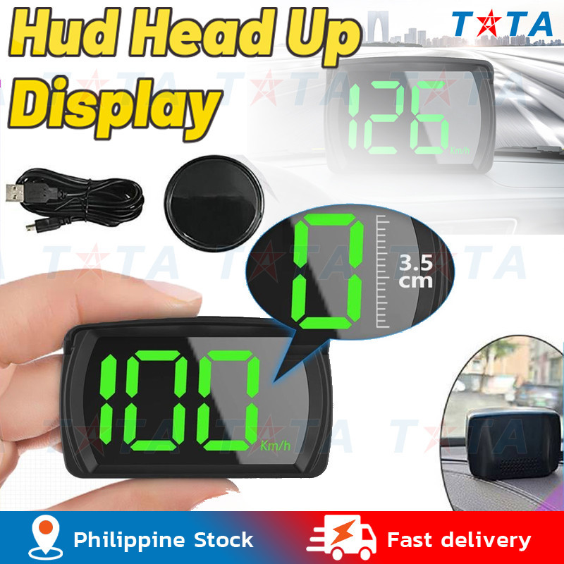 Car HUD Headup Display KM/H MPH GPS Digital Speedometer With LED ...