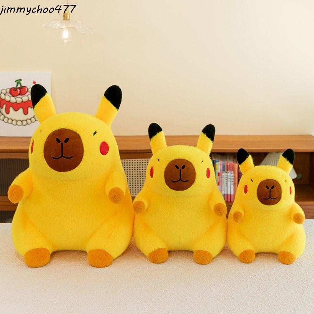 JIMMYCHOO Capybara Plush Toy, PP Cotton Cosplay Pikachu Capybara ...