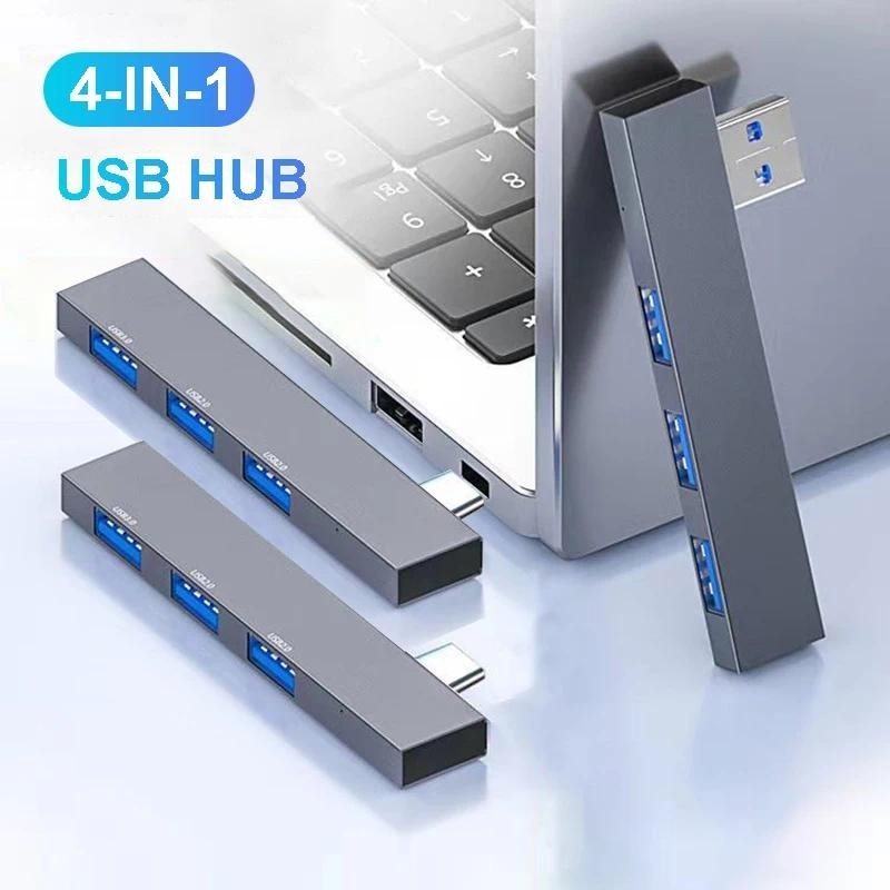 4 In 1 Hub Usb Typec Hub 4 Port Multi Usb Splitter Otg Adapter Shopee Philippines