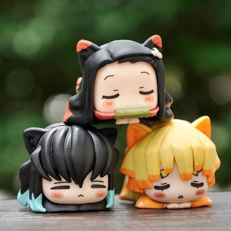 Cute Cat Ears Internet Celebrity Kimetsu No Yaiba Peripheral Hand-Made ...