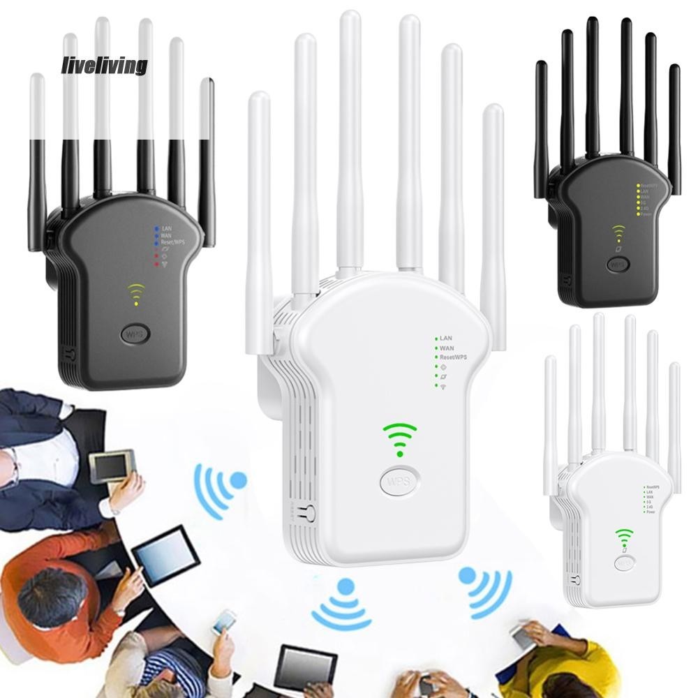 300Mbps/1200Mbps Wireless WiFi Repeater Dual-Band 2.4G 5G with LAN/WAN ...