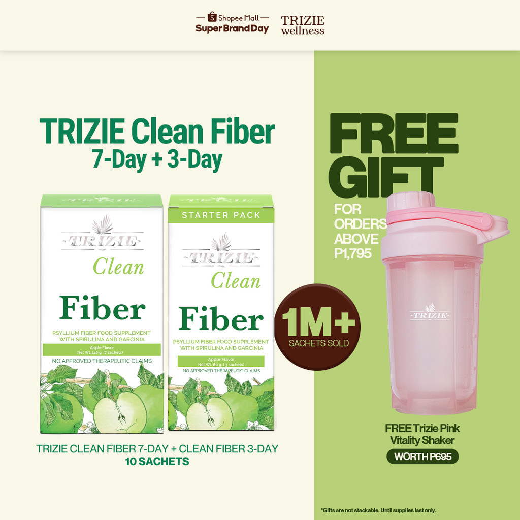 TRIZIE Clean Fiber 7-day + Clean Fiber 3-day | Shopee Philippines