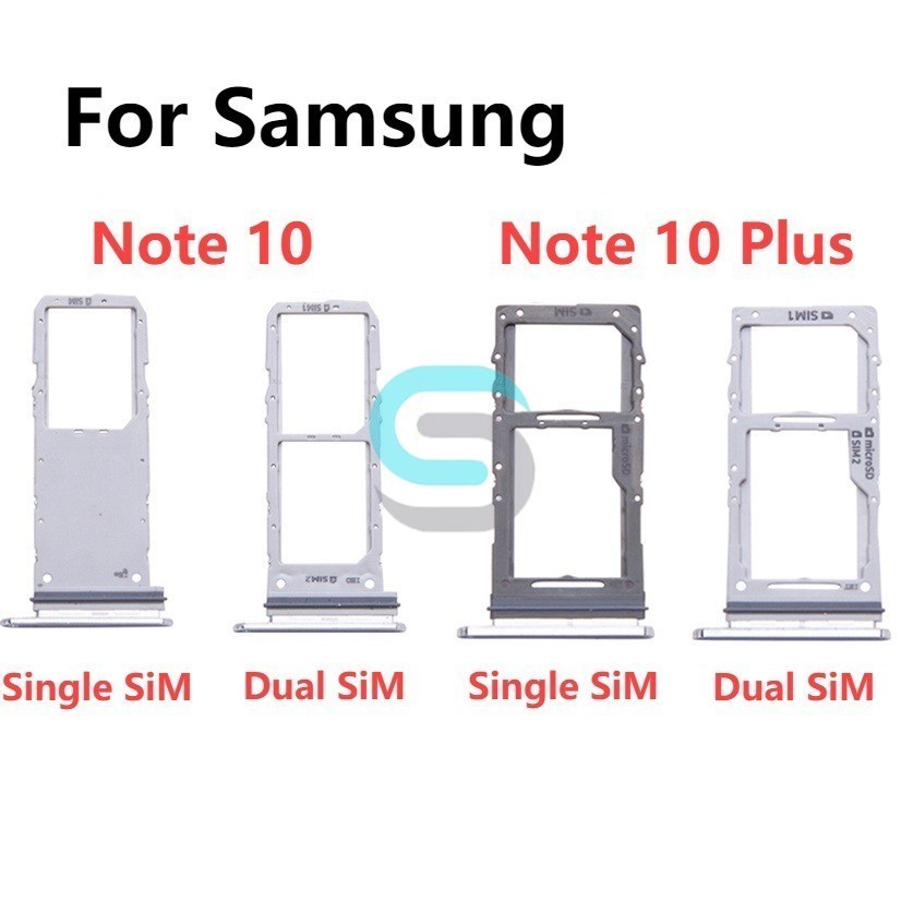 Sim Tray Card Holder For Samsung Galaxy Note 10 Note 10 Plus Sim Card ...