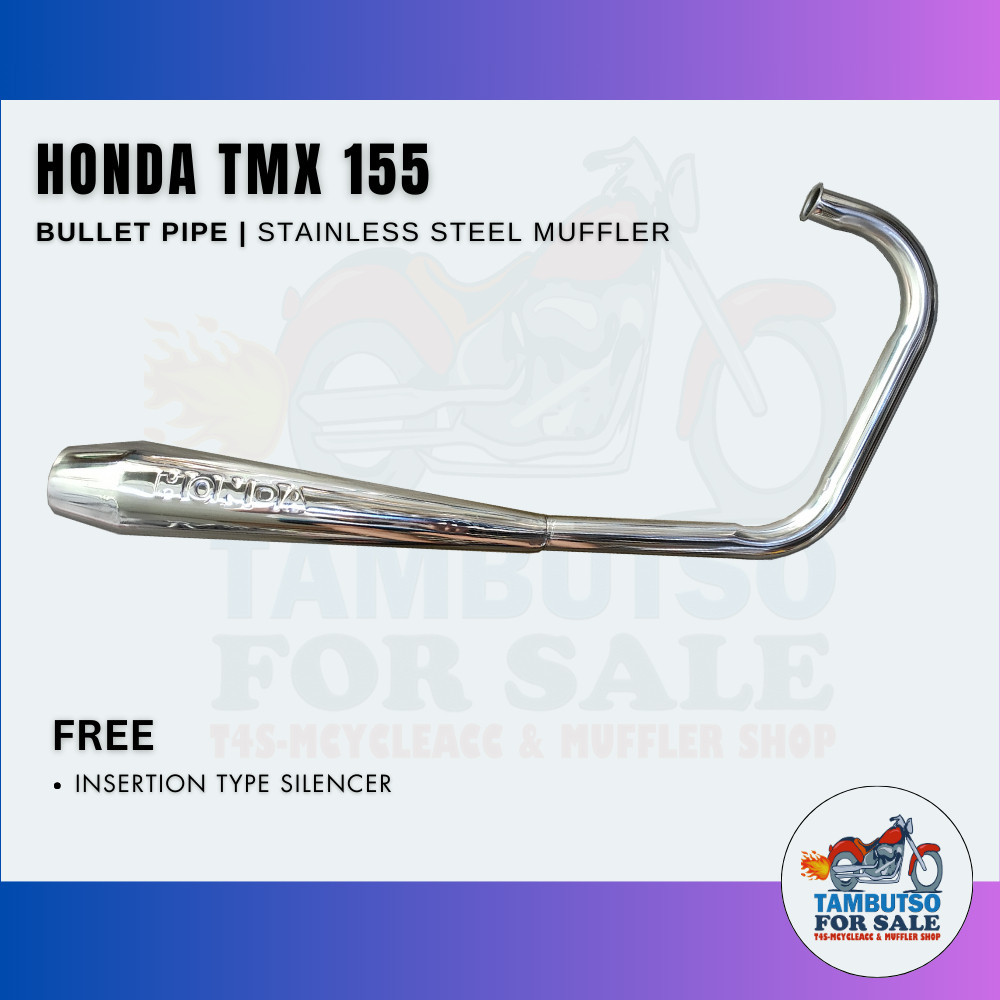 Honda TMX 155 Bullet Pipe Type Muffler for TMX 155 Exhaust pipe ...