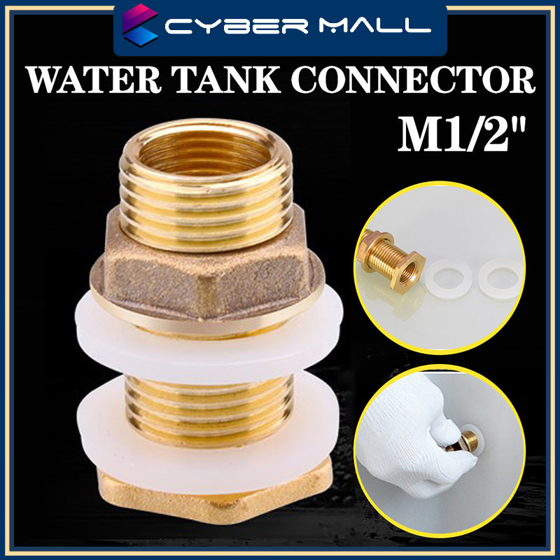 M1/2'' Solid Brass Water Tank Connector Leak-proof M1/2'' Adapter ...