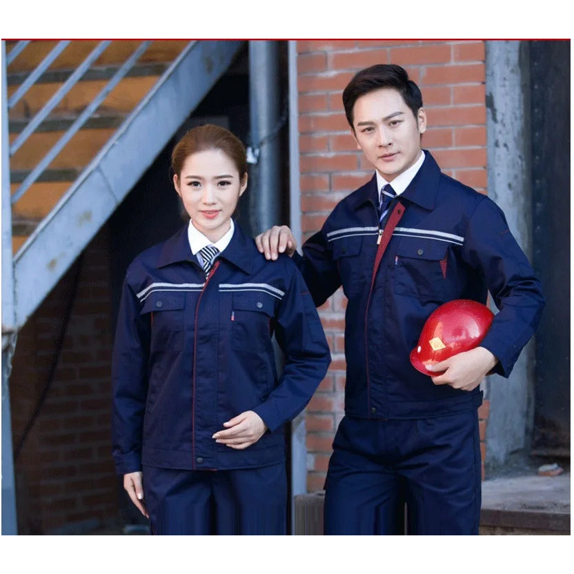 Working Clothes Set Male/female Factory Uniform Long-sleeves Coveralls ...