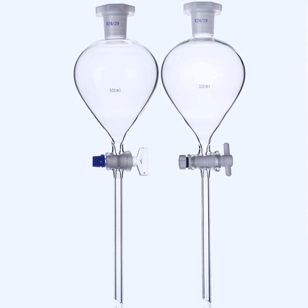 60 125 250 500 1000ml Ball-shaped Separation Funnel Dropping With ...