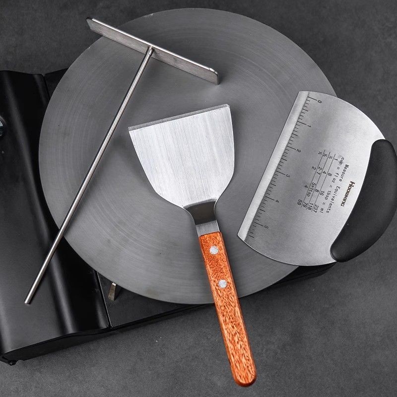 German poemlife Stainless Steel Pancake Rake Shovel Scraper Oil Brush ...
