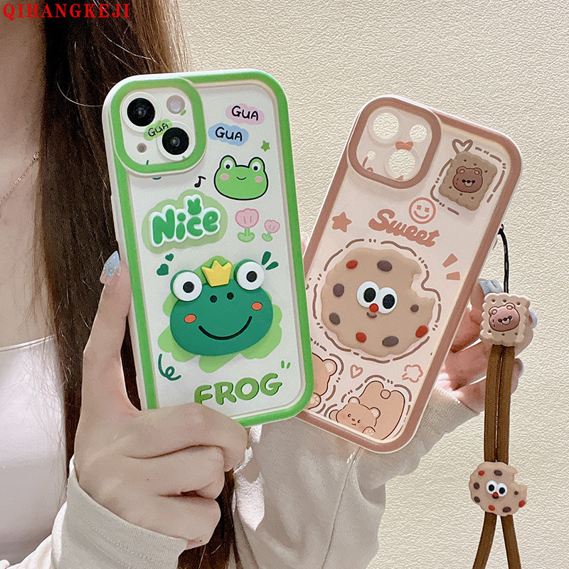 3D Nice Frog Doll Phone Case For Samsung Galaxy A15 A05 A05S A14 A04 ...