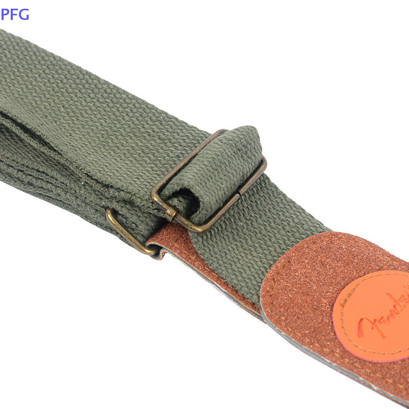 PFG Guitar Straps Leather Electric Guitar Cotton Straps Folk Acoustic ...