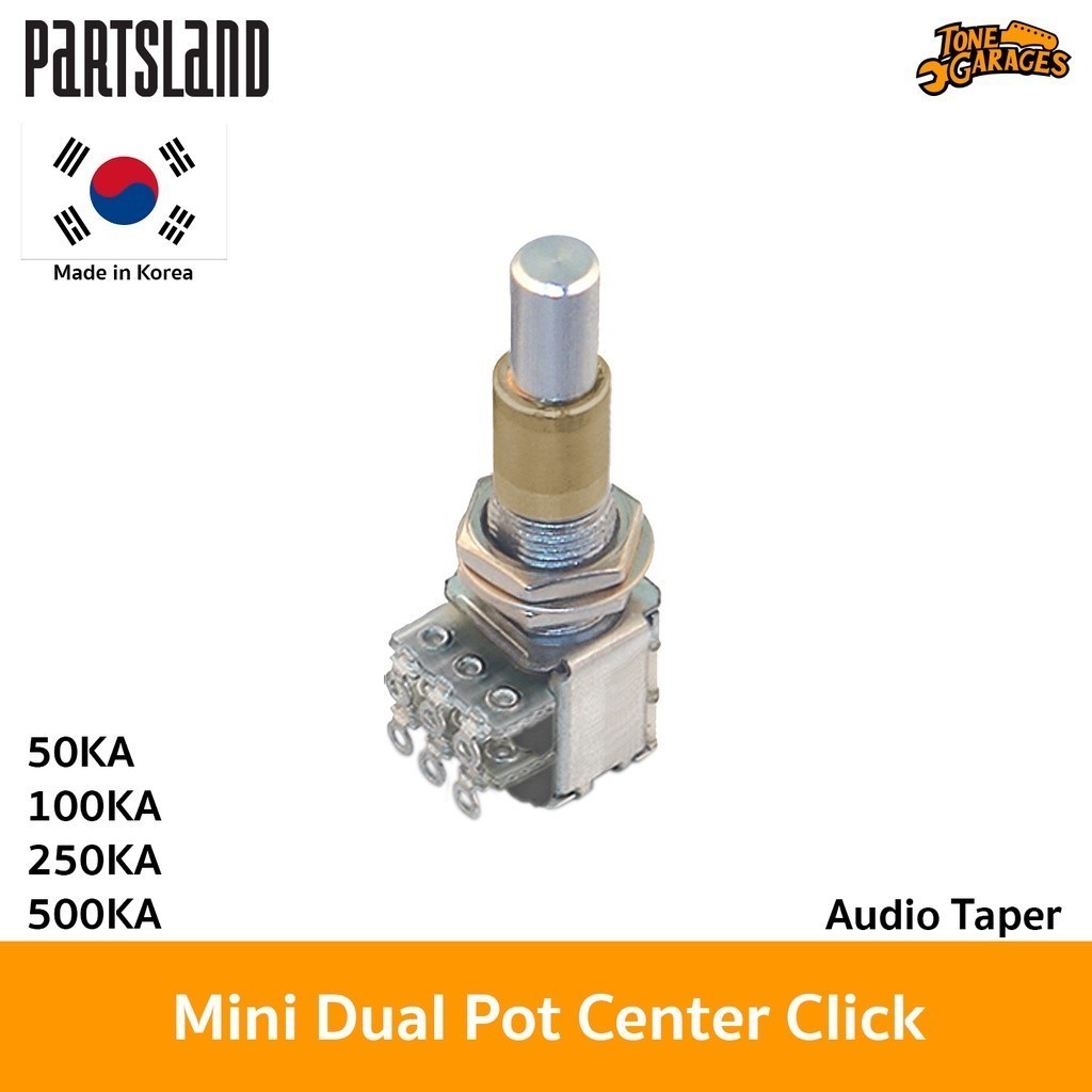 Mini Dual Pot Long/Center Click DUAL12 2 Layer Centre 50KA 100KA 250KA 500KA Made in Korea ...