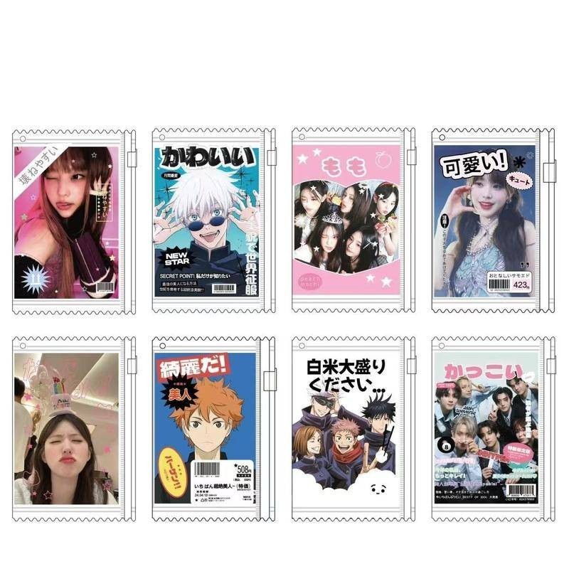 3Pcs/Set Photocard Holder Cartoon Ita Bag Pins Badge Protector Case ...