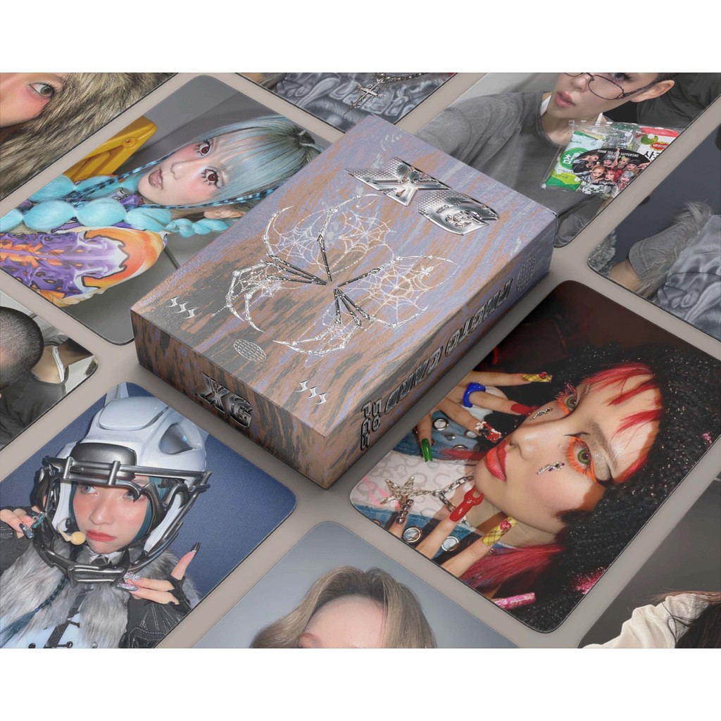 50-55 Pcs XG Holographic Laser Lomo Card Kpop Photocards 2023 SEASON'S ...