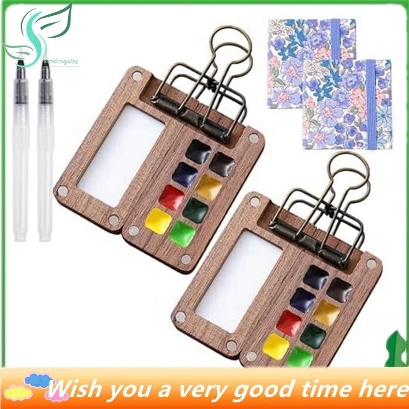 ^Star^ Travel Paint Palette, Mini Portable Watercolor Palette Set ...