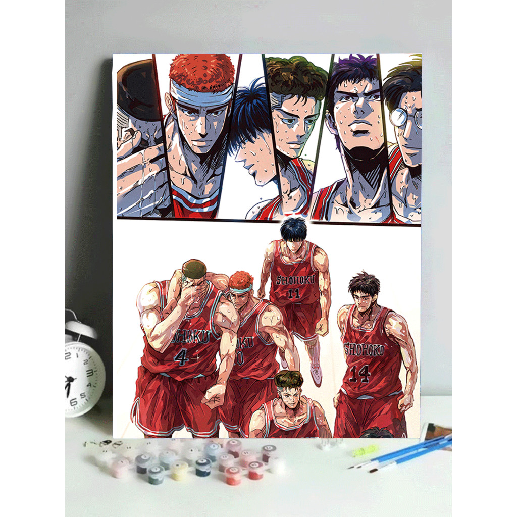 20*30 cartoon char Framed Digital Painting DIY Canvas Acrylic Paint ...