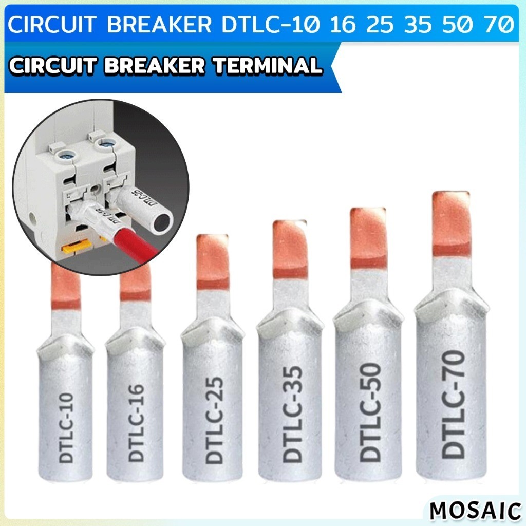Circuit Breaker Terminal DTLC 10/16/25/35/50/70 Copper Aluminum Bare ...