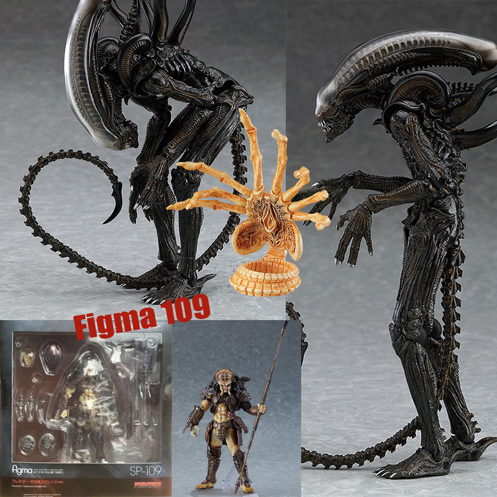 Figma SP-108 Alien Vs. Predator Figma109 Neca Alien Facehugger AVP ...