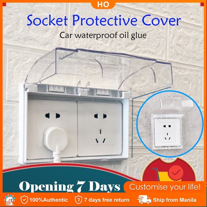Wall Socket Waterproof Box Plate Switch Protection Cover Outdoor Socket ...