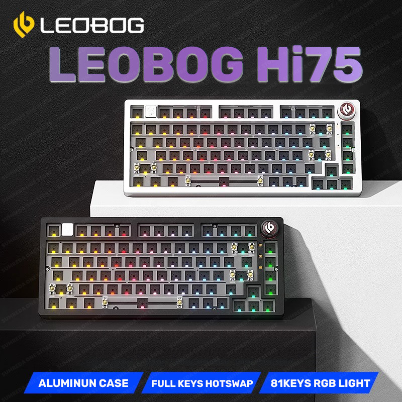 LEOBOG Hi75 Sugar65 Custom Mechanical Keyboard Aluminum Kits Hot Swap ...