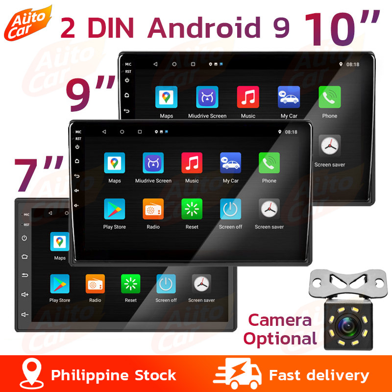 2 din Car Radio 7" 9" 10" 2.5D GPS Android Multimedia Player 2din 9 ...