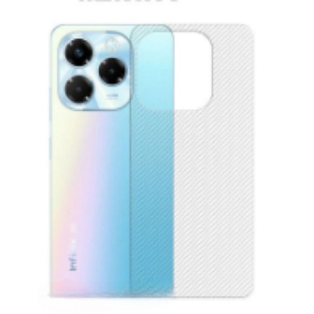 For Infinix Note 40x 40 30 12 11 10 5G Carbon Pattern Back Film for ...