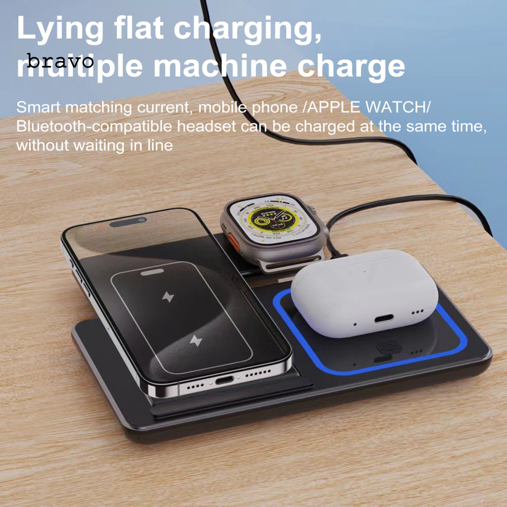 [Br] Horizontal Wireless Charger Adjustable Wireless Charger Foldable 3 ...