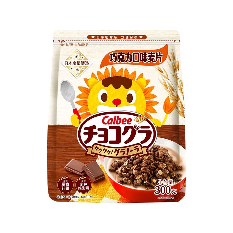 Calbee Calbee Oatmeal Chocolate Flavor 300g Imported Children's Brewed ...
