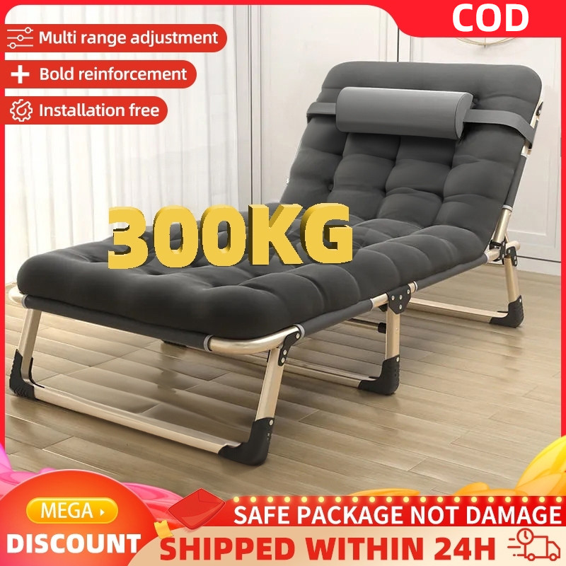 with foam folding bed with storage Foldable Chair Thick Support 300KG ...