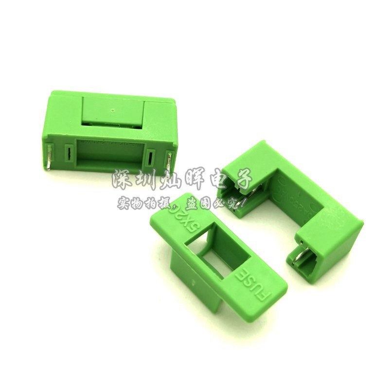 Green fuse holder PTF-77/78 5*20MM 250V with cover fuse box foot ...