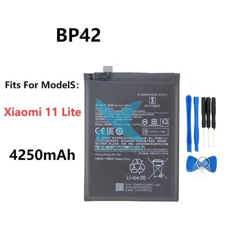 Replacement Battery For Xiaomi Mi 11 Lite BP42 battery | Shopee Philippines