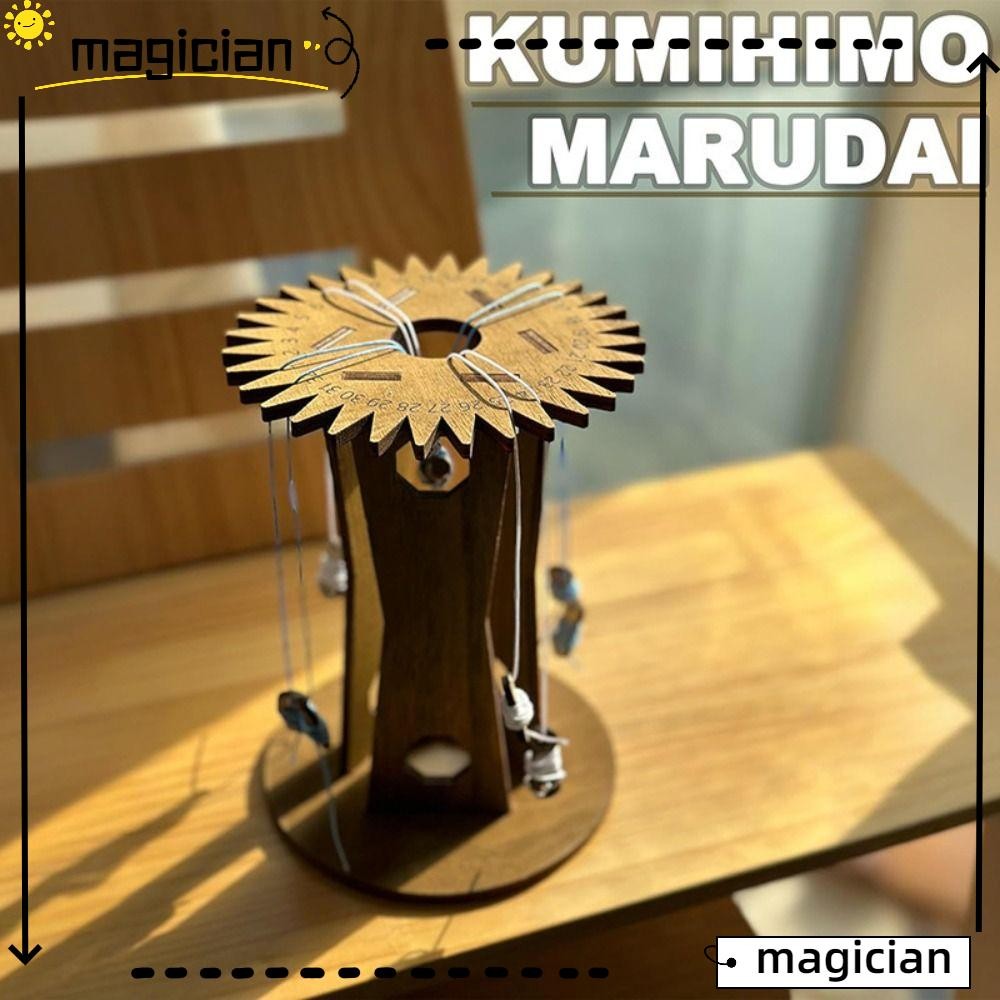 MAG Hand Rope Braiding Disk, Wooden Vertical Kumihimo Marudai Disk ...