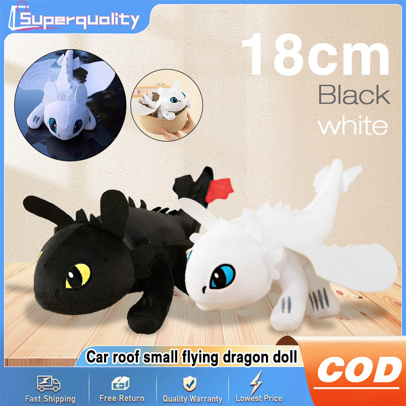 Small Flying Dragon Car Decoration Cute Plush Doll Detachable Toothless ...