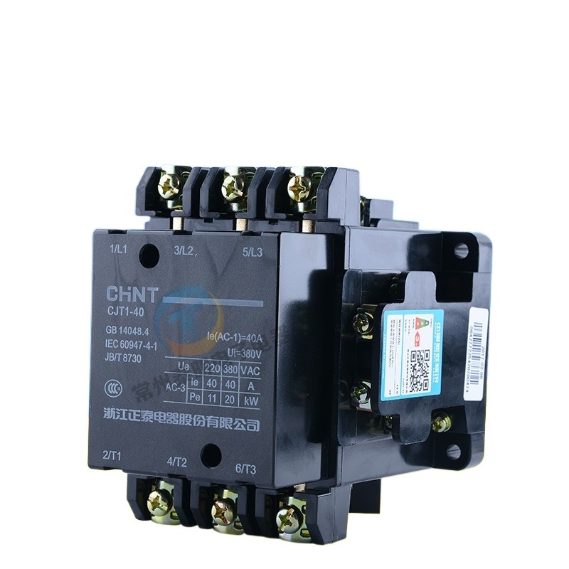 Two open and two closed CHNT CJT1-40a AC contactor 380V 220V 3-phase ...