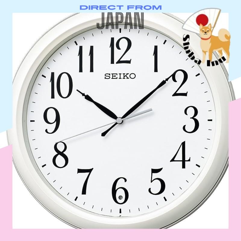 Seiko Wall Clock Radio Wave Analog White Pearl KX234W | Shopee Philippines