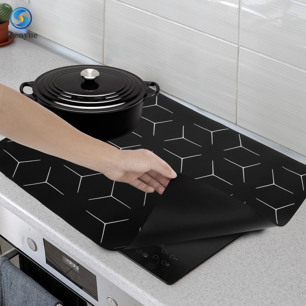 Induction Hob Protector Mat Multifunctional Induction Cooker Cover Heat ...