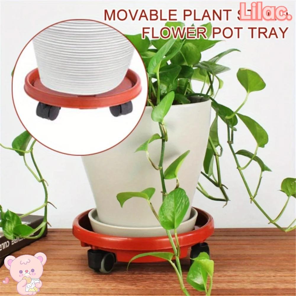 LILAC Rolling Flower Pot Rack, Movable with Universal Wheel Flower Pot ...
