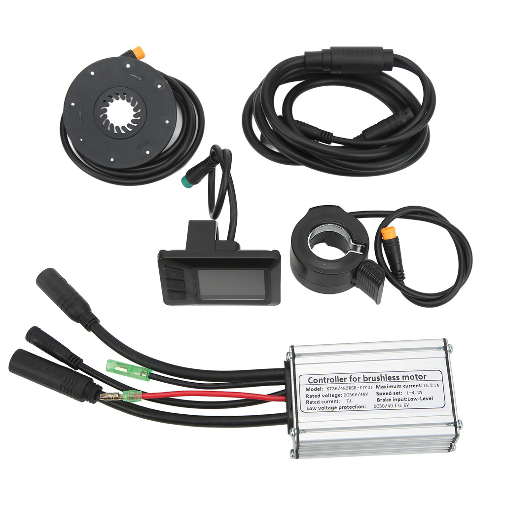 Electric Bike Motor Controller 15A Speed Controller 36V 48V with LCD7C ...