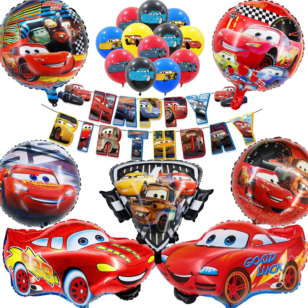 Cars Lightning McQueen Balloons for Birthday Party Supplies Cars Theme ...