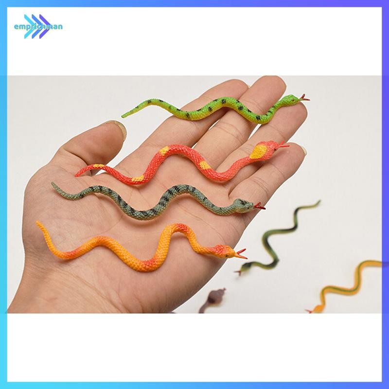 EPMN> 12pcs High Simulation Toy Plastic Snake Model Funny Scary Snake ...