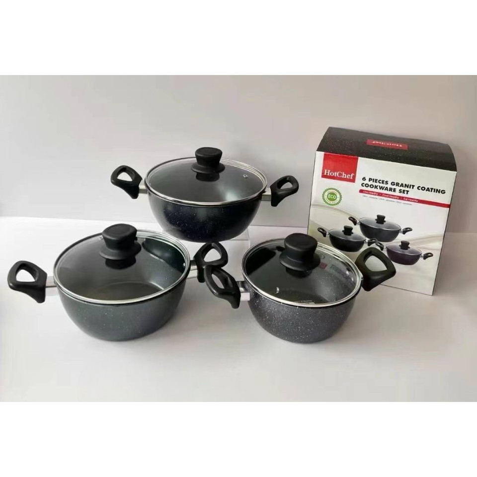 3in1 pot Set Granit Coating Cookware Set Kitchenware [ Merchandise777 ...