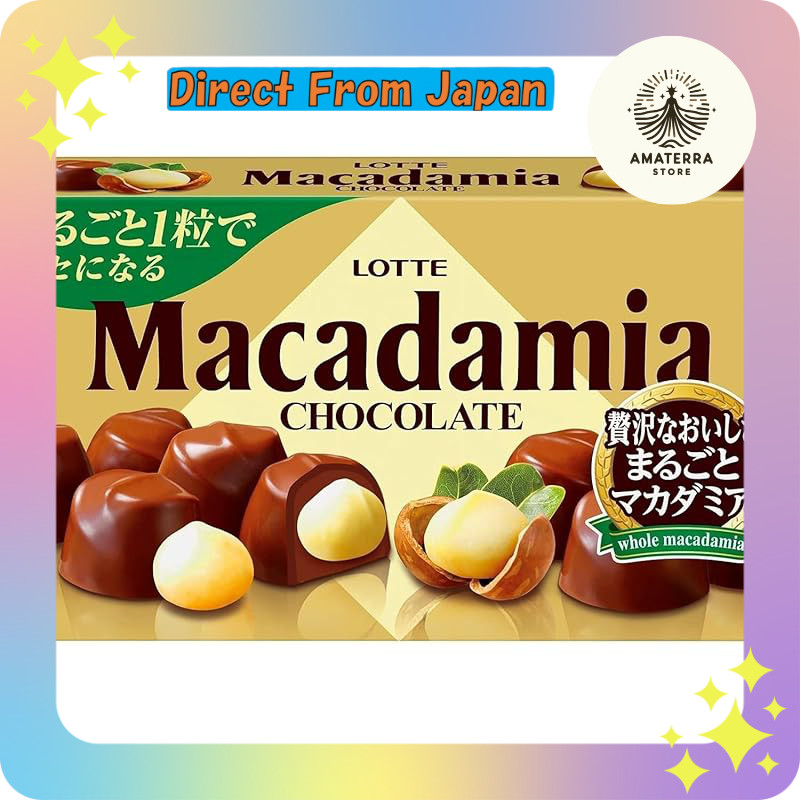 【Japan Quality】 Lotte Macadamia Chocolate 1 box (9 pieces) | Shopee ...