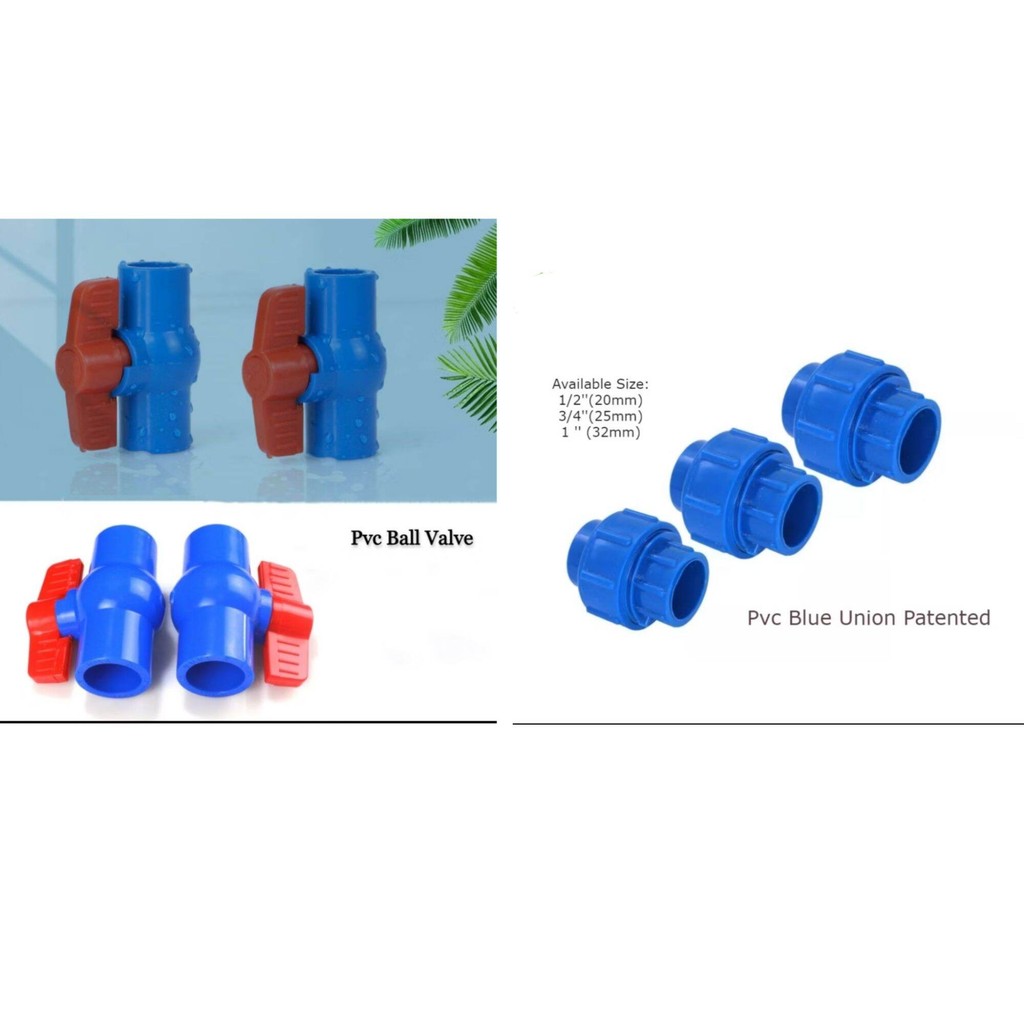 [Hot style] PVC BLUE FITTINGS BALL VALVE /BLUE UNION PATENTE STOP VALVE ...