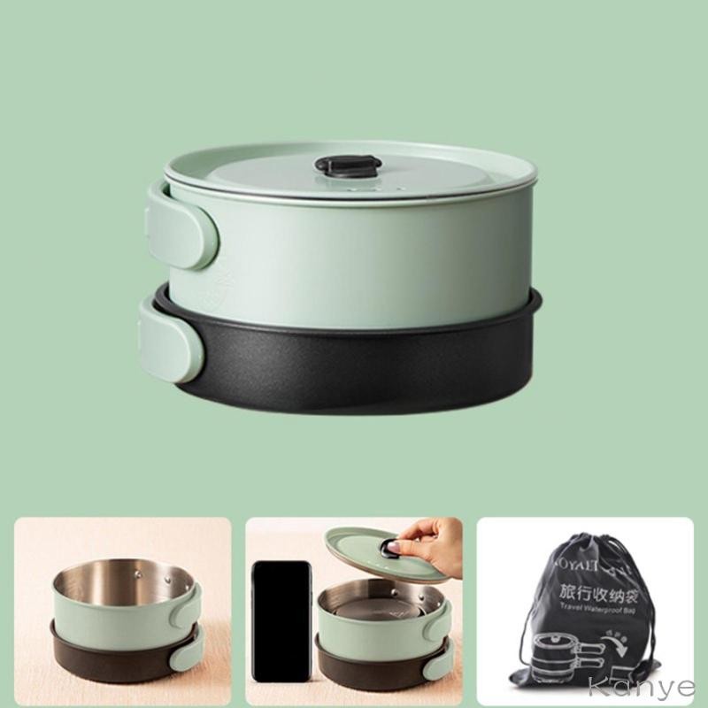 [KY] Electric Split Cooking Pot Frying Pan Portable Removable Mini ...