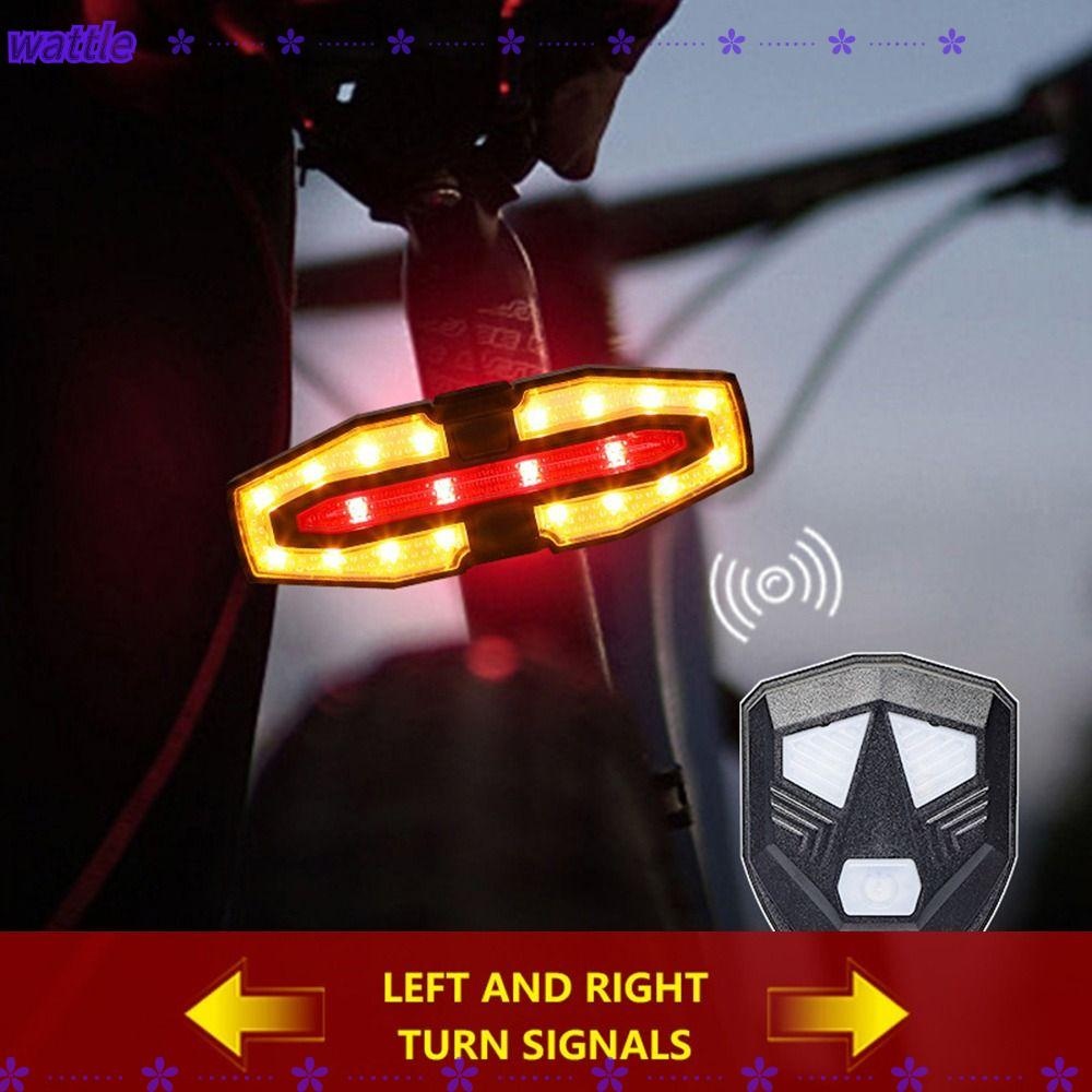 WATTLE Bike Tail Light, Waterproof Wireless Remote Control Bike Turn ...