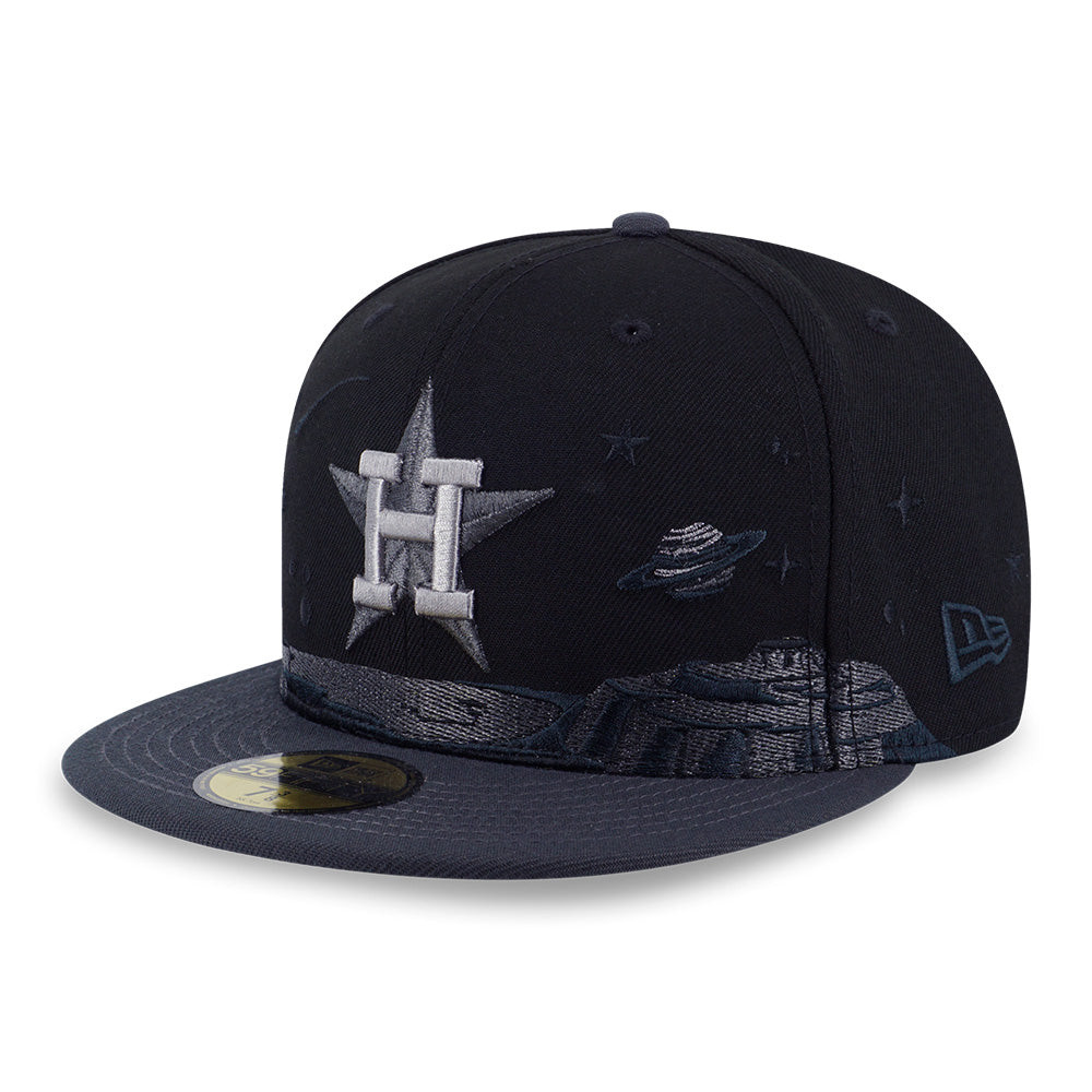 Houston Astros MLB 5950 Pack Planetary Black 59FIFTY Fitted Cap ...