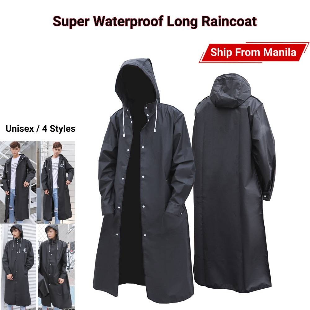 Waterproof Long Raincoat Korean Fashion Poncho Raincoat Rain Suit for ...
