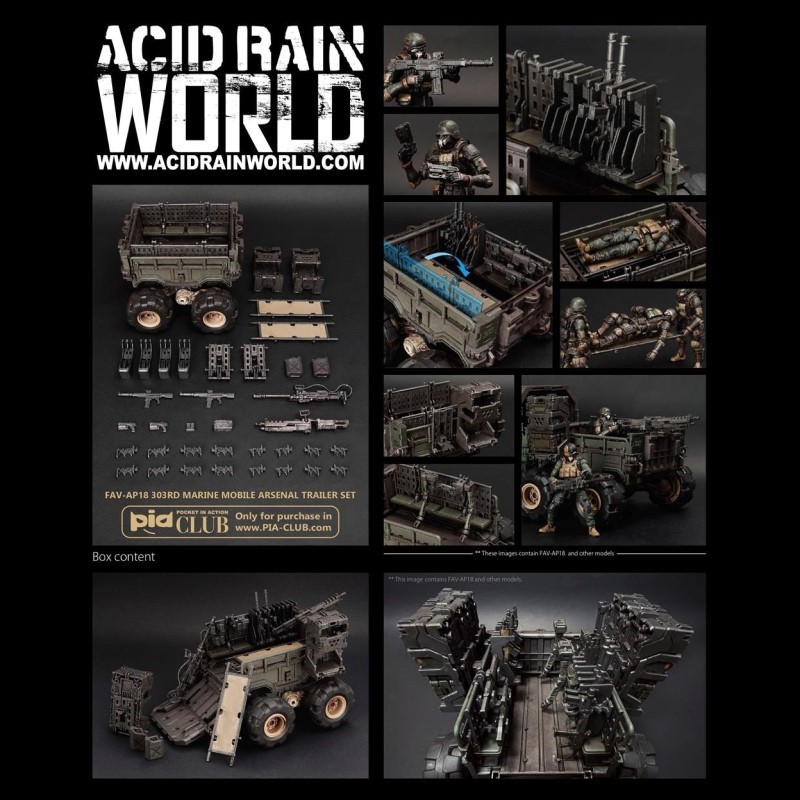 Acid Rain War 12cm FAV-AP18 Marine Corps Mobile Weapon Library Set ...