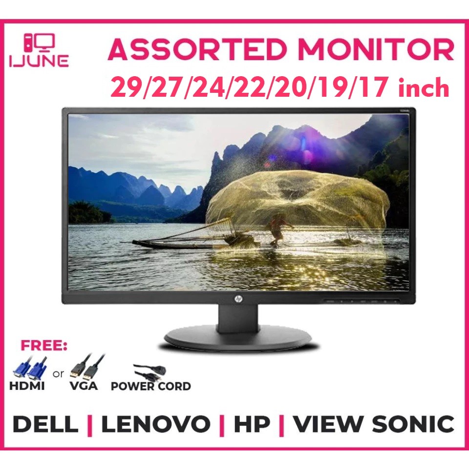 Assorted Brand Original Computer Monitor 27/24/23/22/20/19/17 inch /for ...